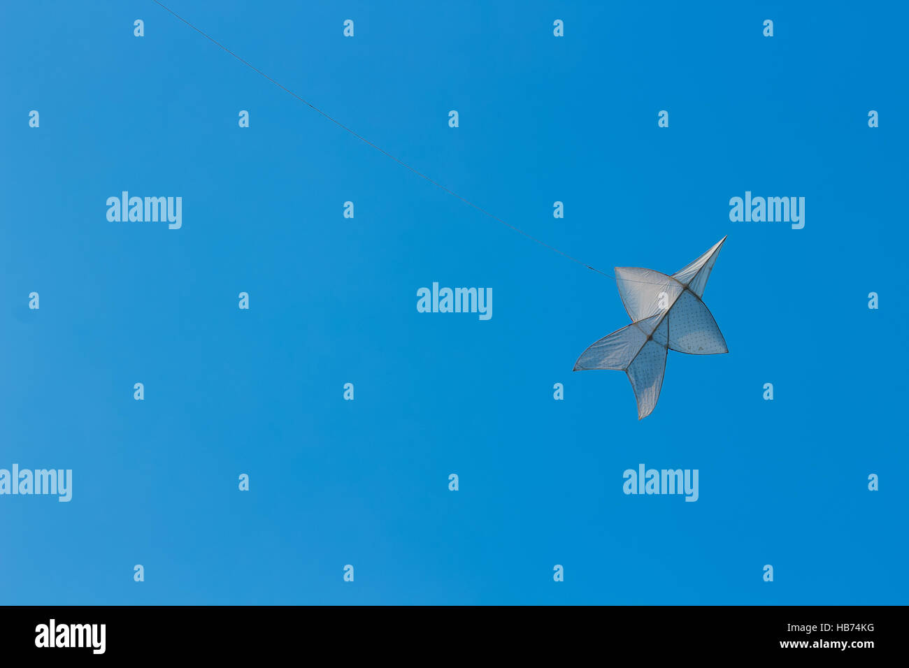 Thai Traditional Kite Named Chula in blue sky background Stock Photo ...