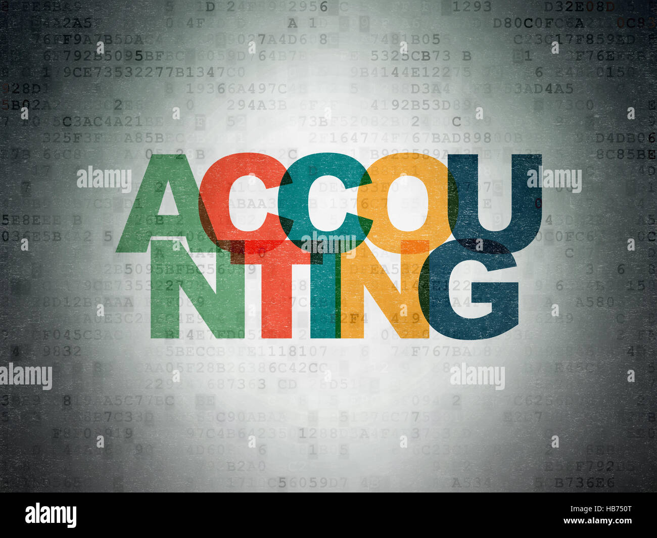 Banking concept: Accounting on Digital Data Paper background Stock ...
