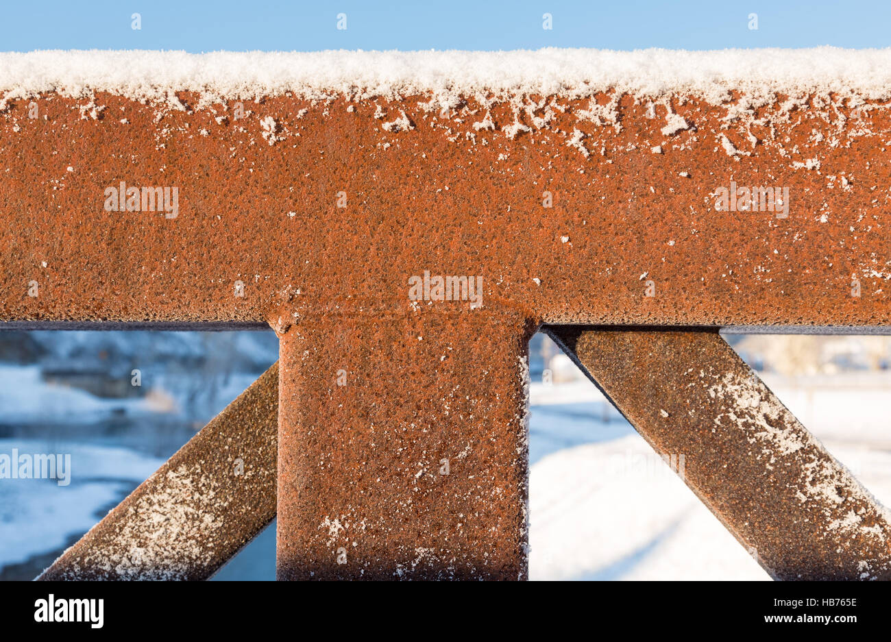 Abstract rusty structure of bridge Stock Photo - Alamy