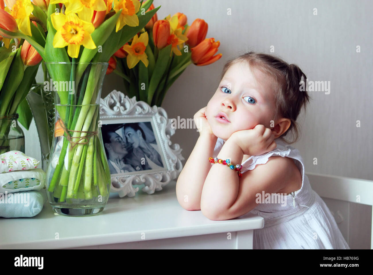 Beautiful small girl Stock Photo - Alamy
