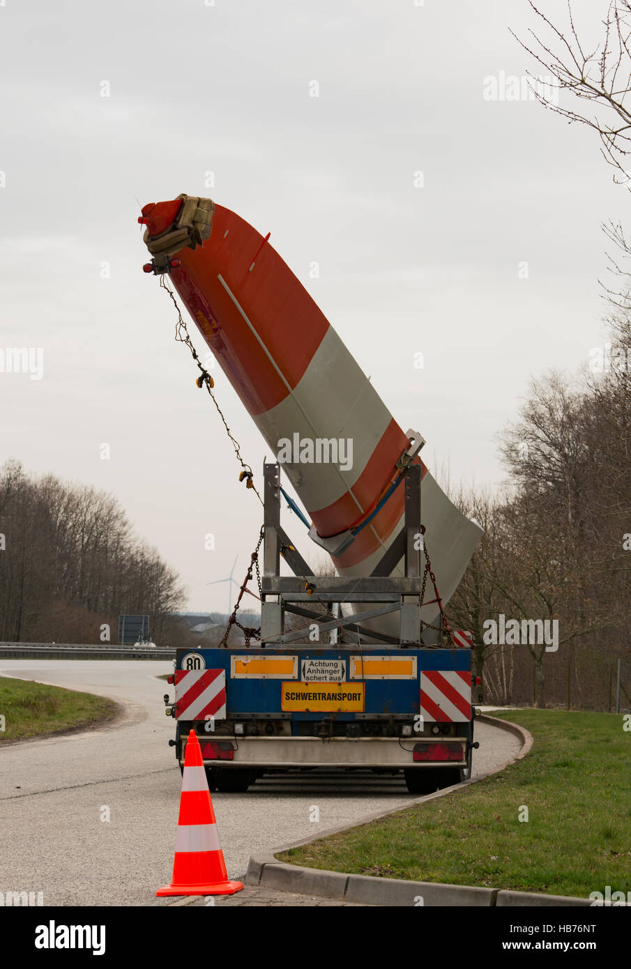 heavy transport Wind turbine transportation Stock Photo - Alamy