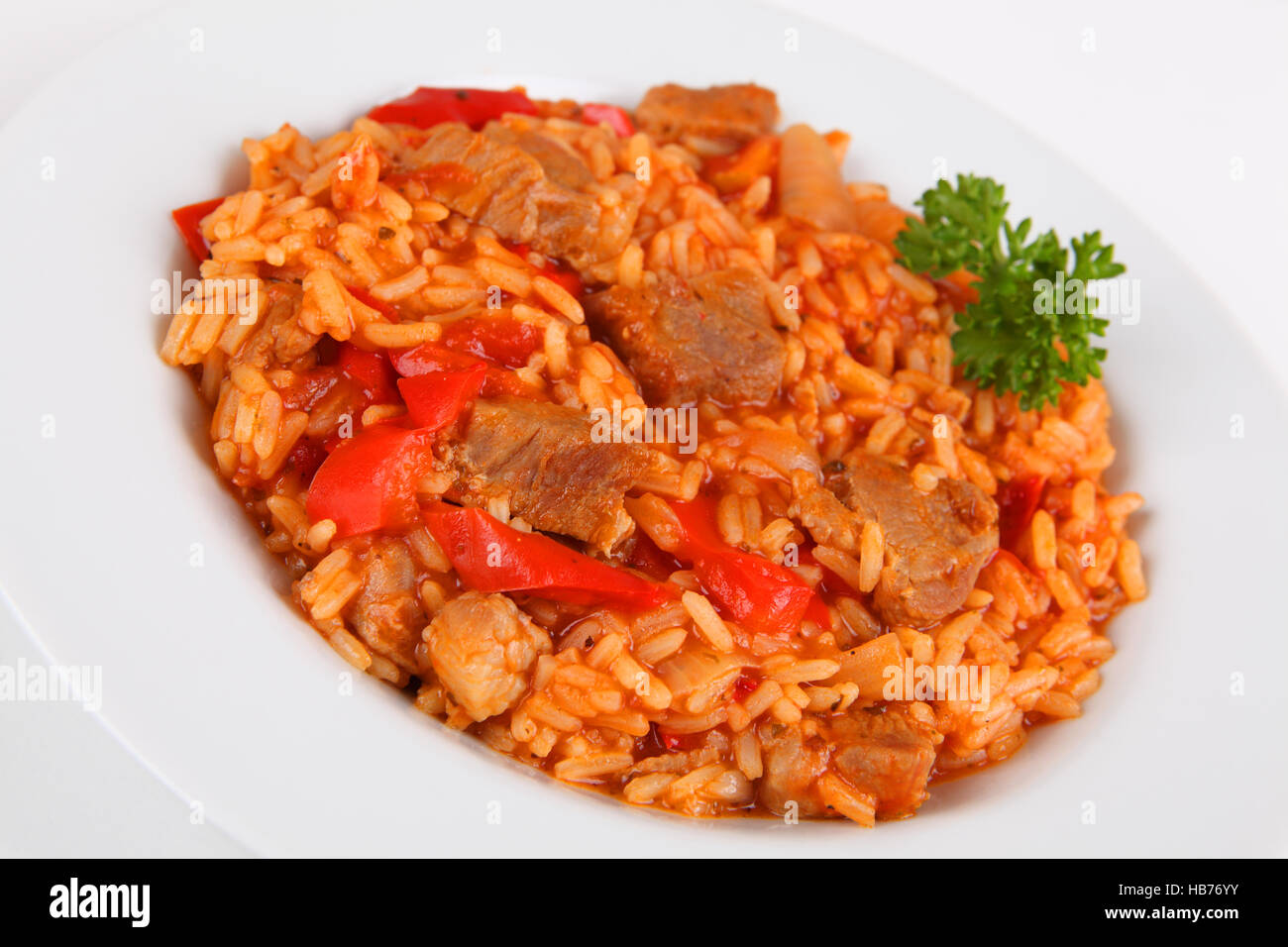 rice and meat Stock Photo - Alamy