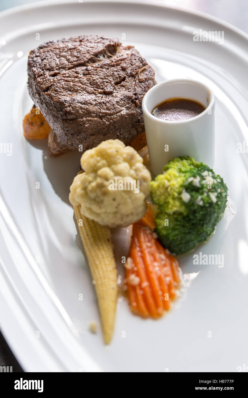 Grilled beef steak Stock Photo - Alamy