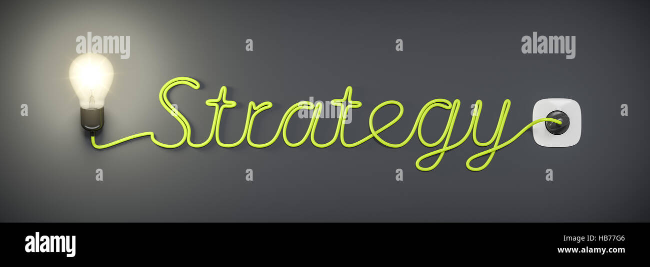 light bulb strategy Stock Photo - Alamy