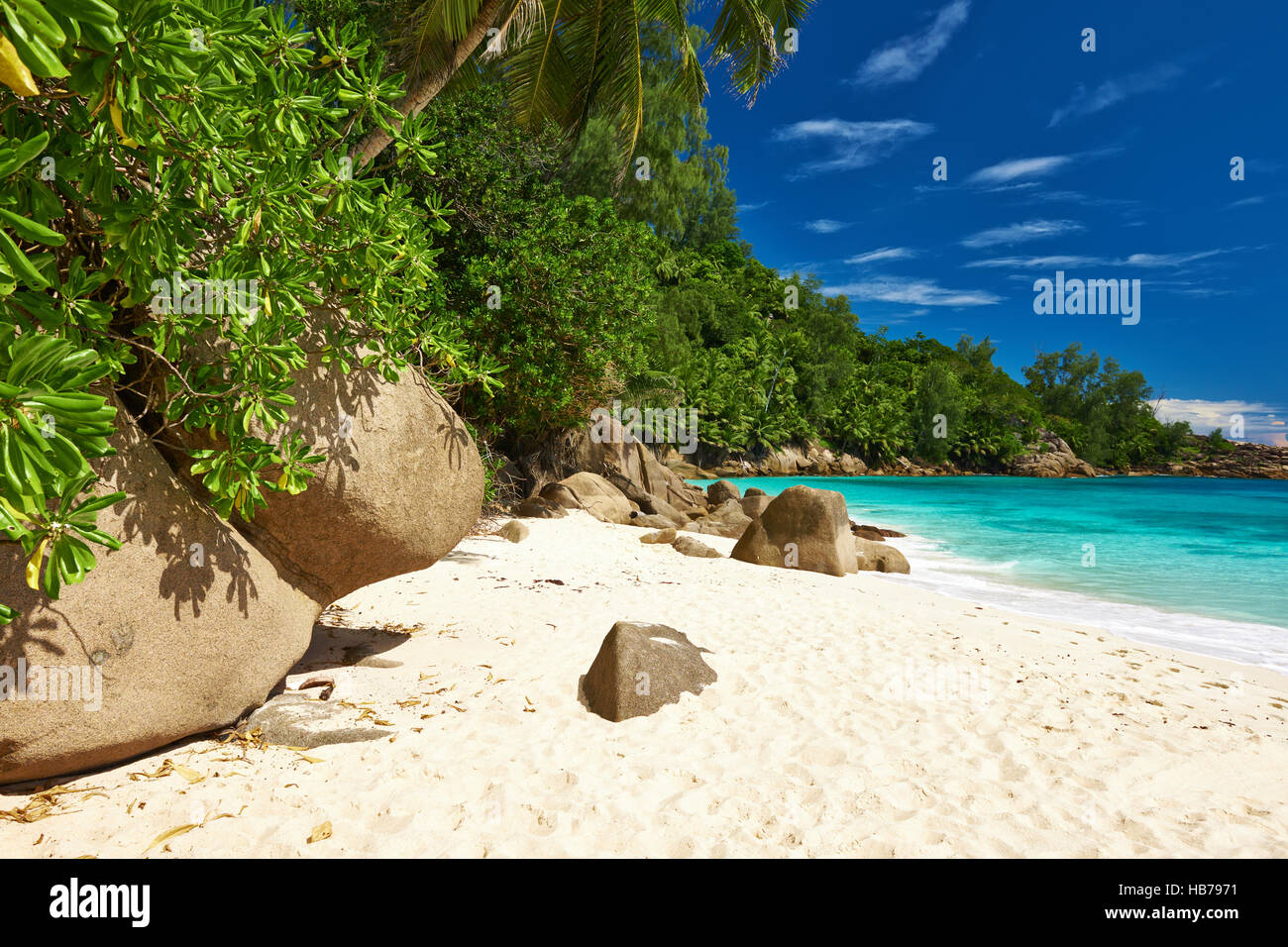 Beautiful Anse Intendance beach at Seychelles Stock Photo - Alamy