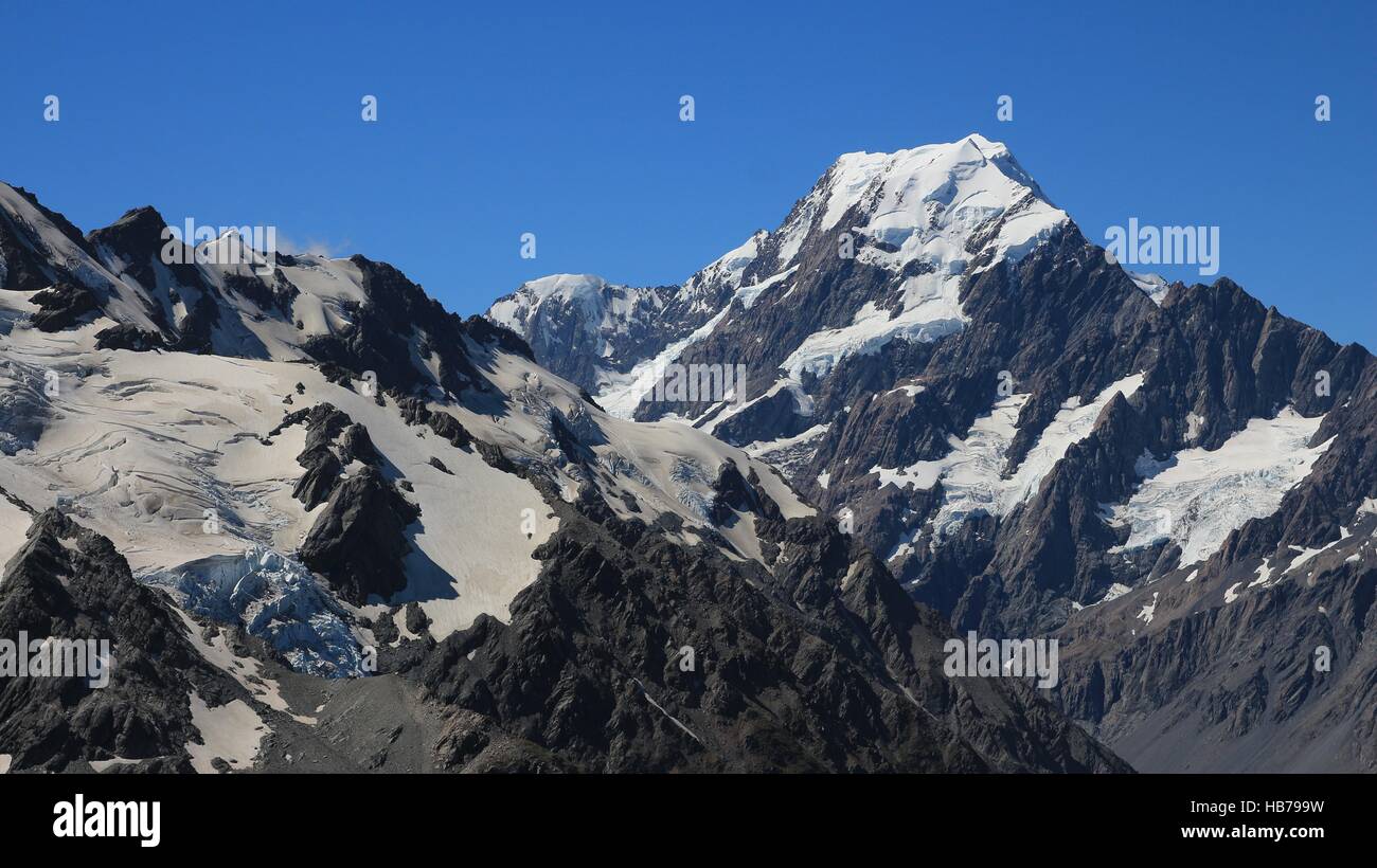 View of Mount Cook Stock Photo - Alamy