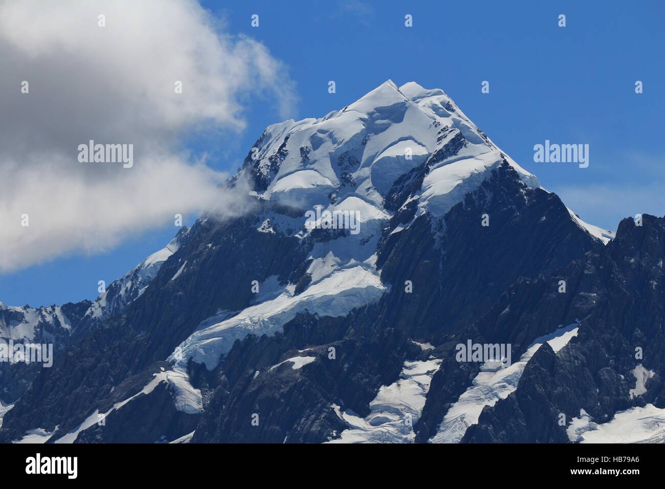 Peak of Mt Cook Stock Photo - Alamy