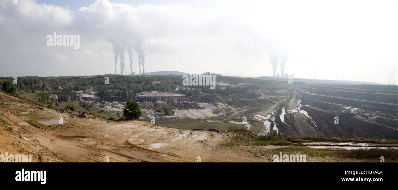 Brown Coal mining Stock Photo - Alamy