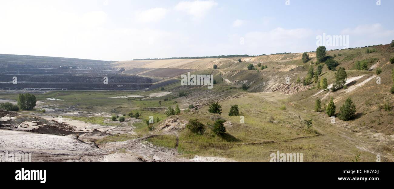 Brown Coal mining Stock Photo - Alamy