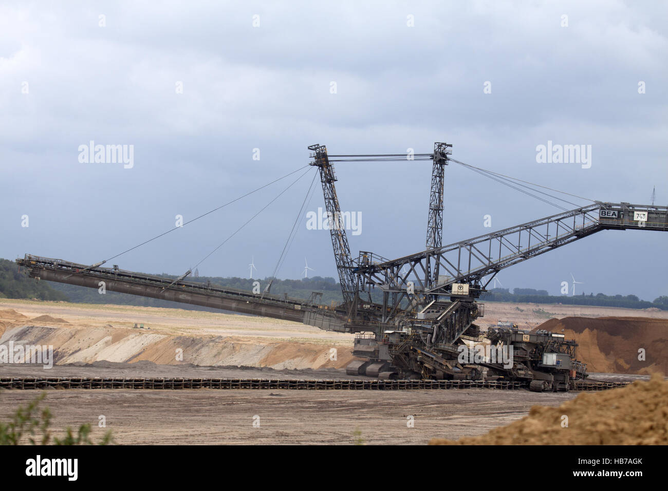 Brown Coal mining Stock Photo - Alamy