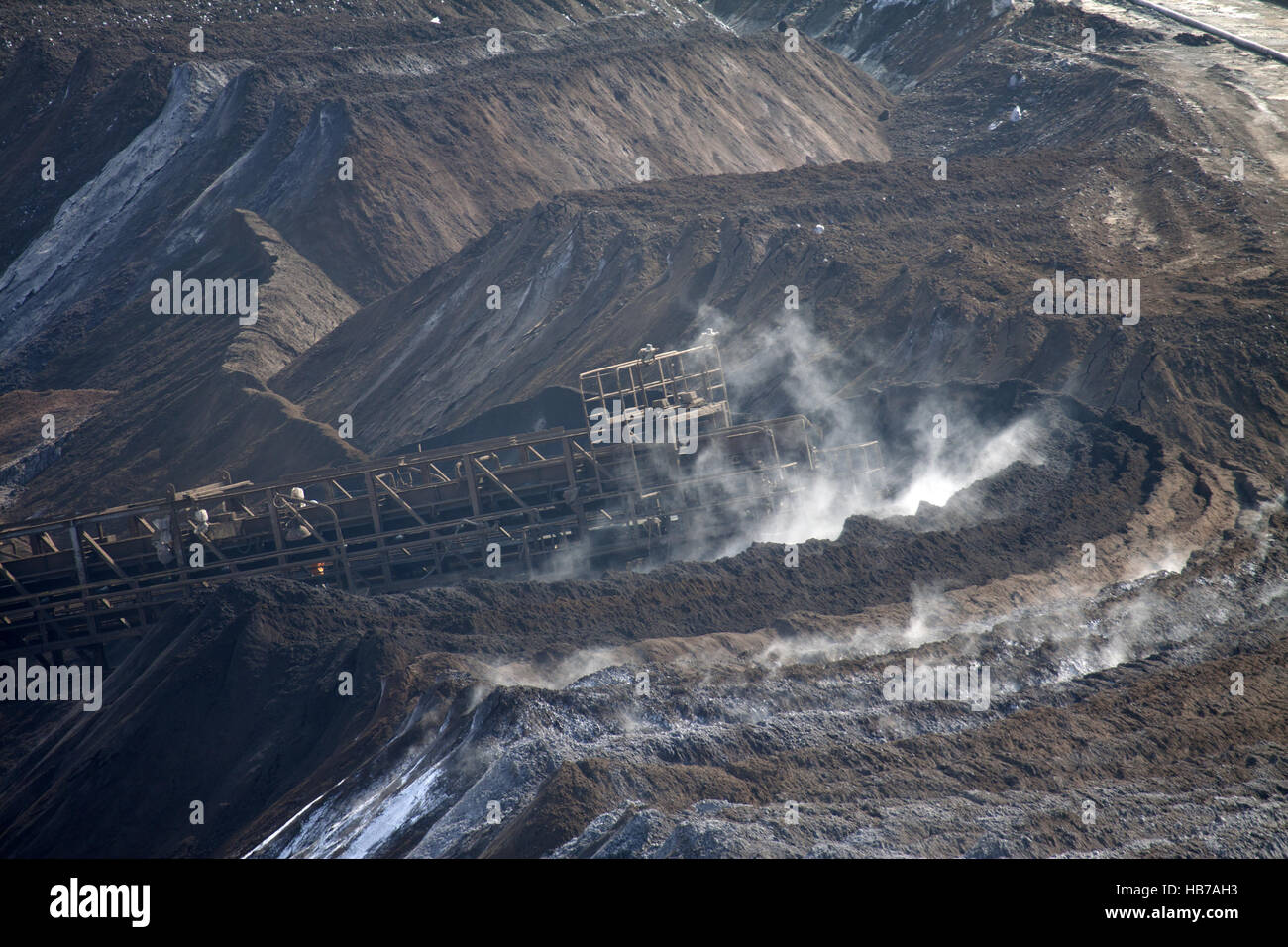 Brown Coal mining Stock Photo - Alamy