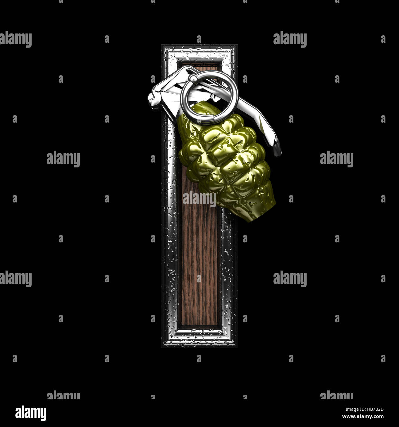 i military letter. 3D illustration Stock Photo - Alamy