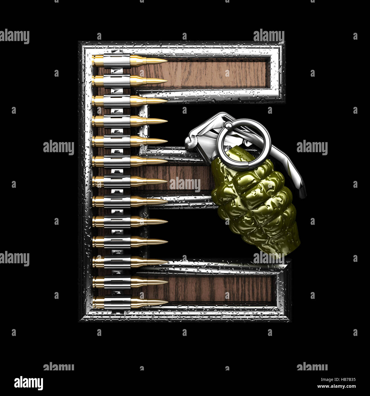 e military letter. 3D illustration Stock Photo - Alamy