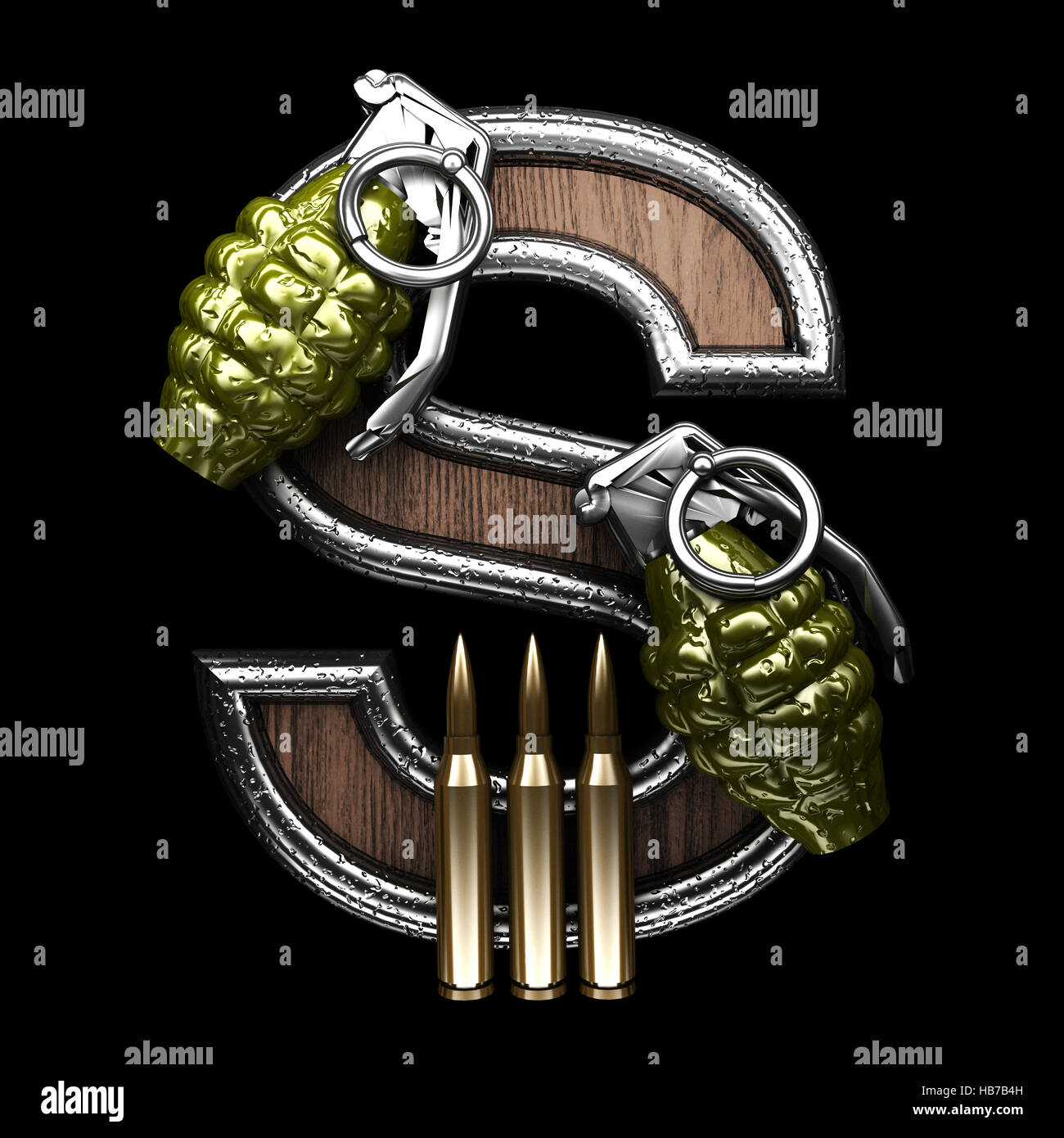 s military letter. 3D illustration Stock Photo - Alamy