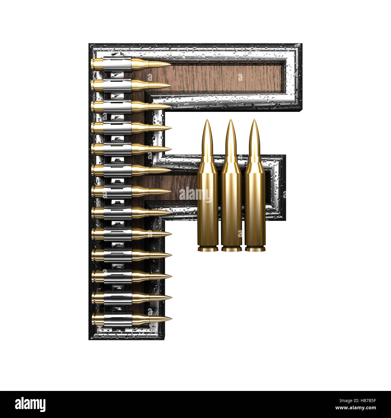 f military letter. 3D illustration Stock Photo - Alamy