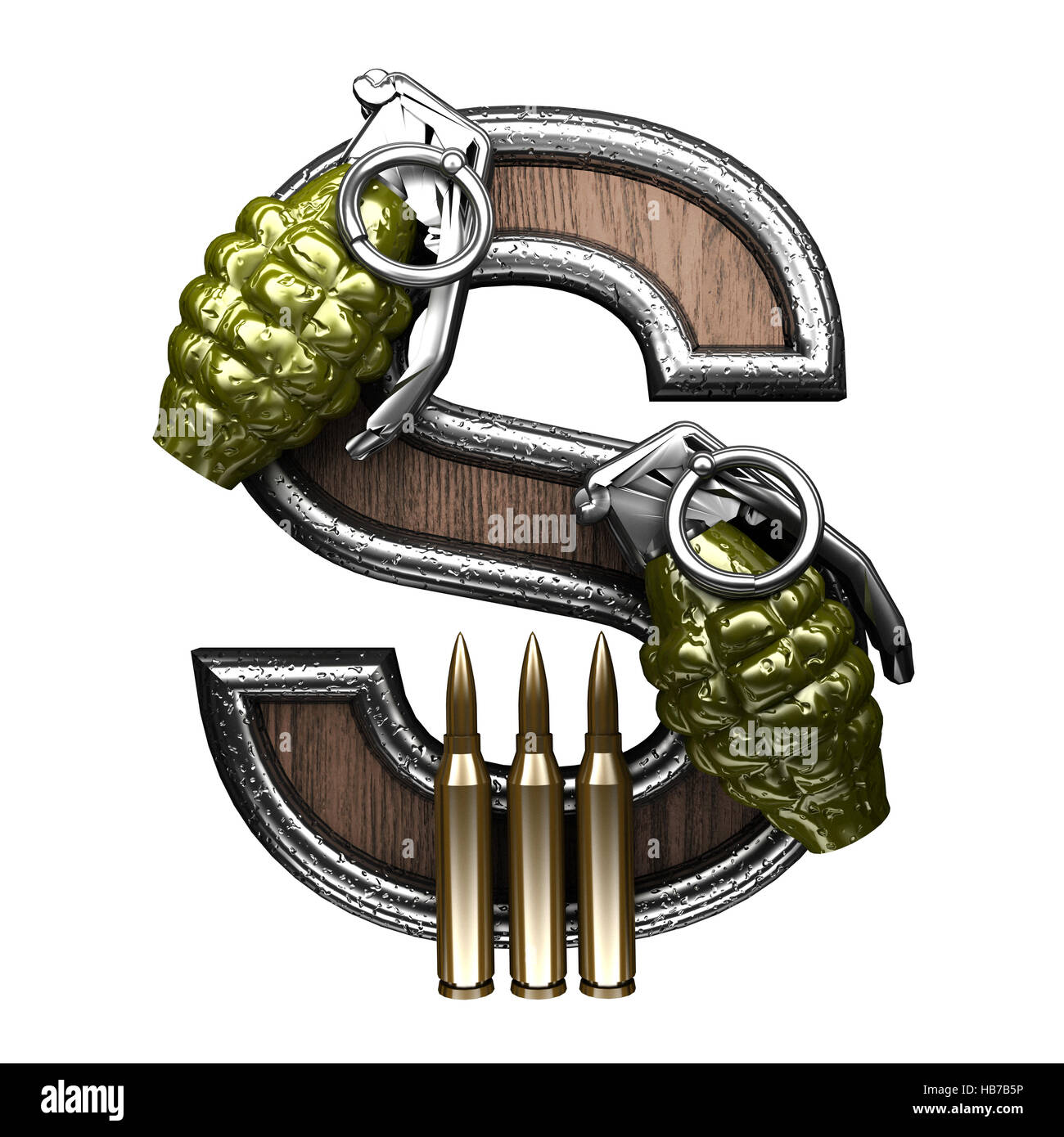 s military letter. 3D illustration Stock Photo - Alamy