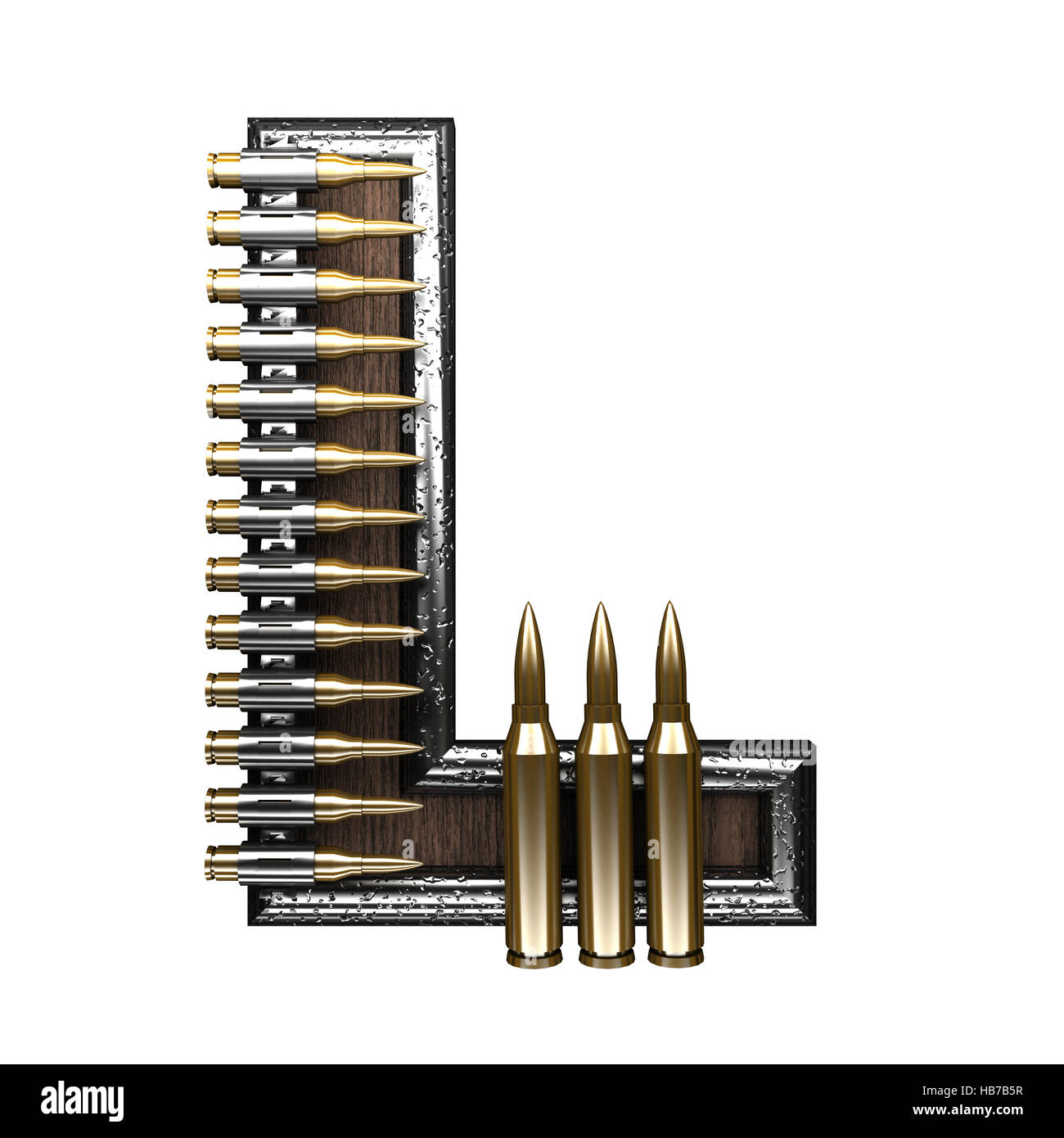 l military letter. 3D illustration Stock Photo - Alamy