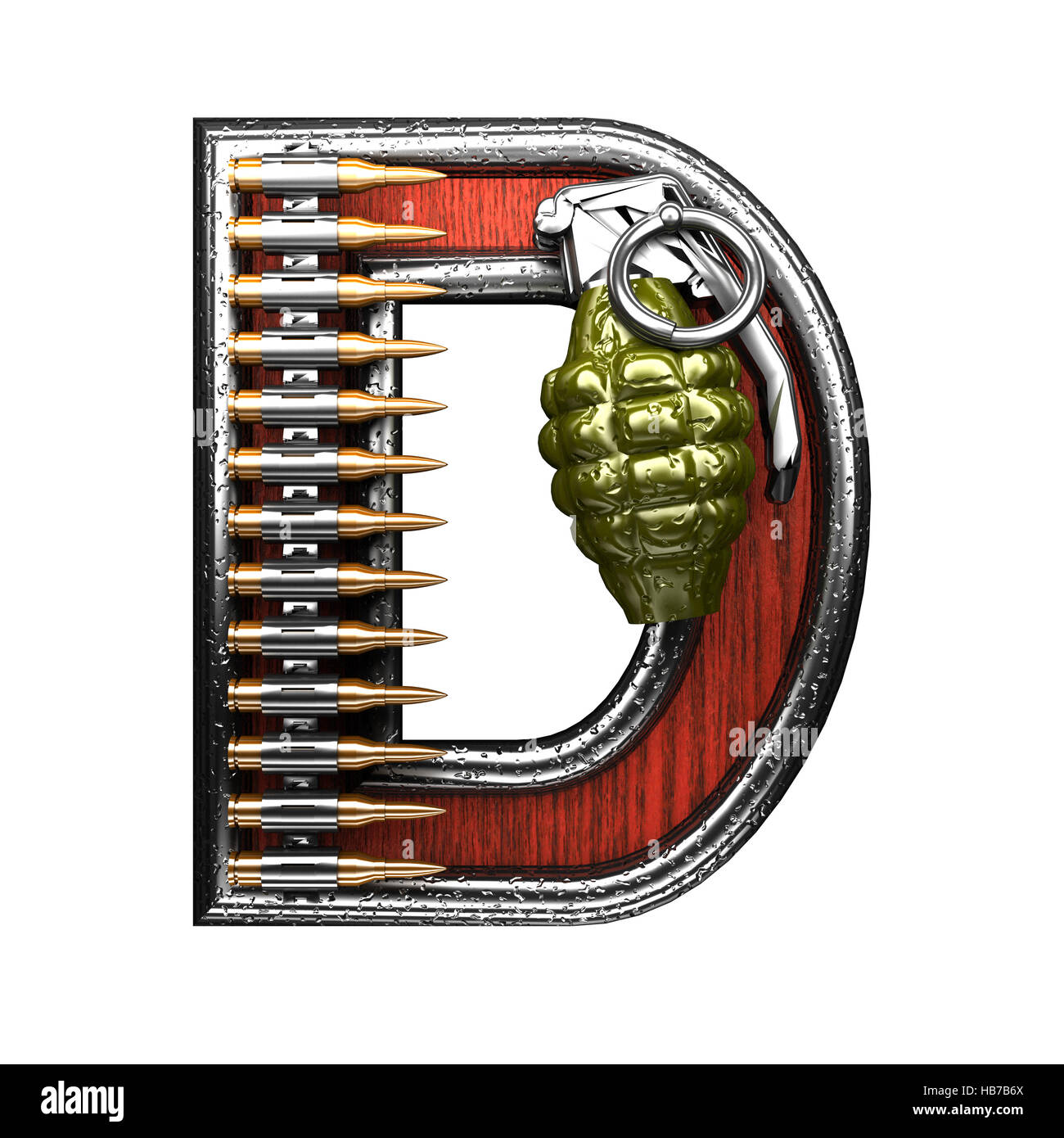 d military letter. 3D illustration Stock Photo - Alamy