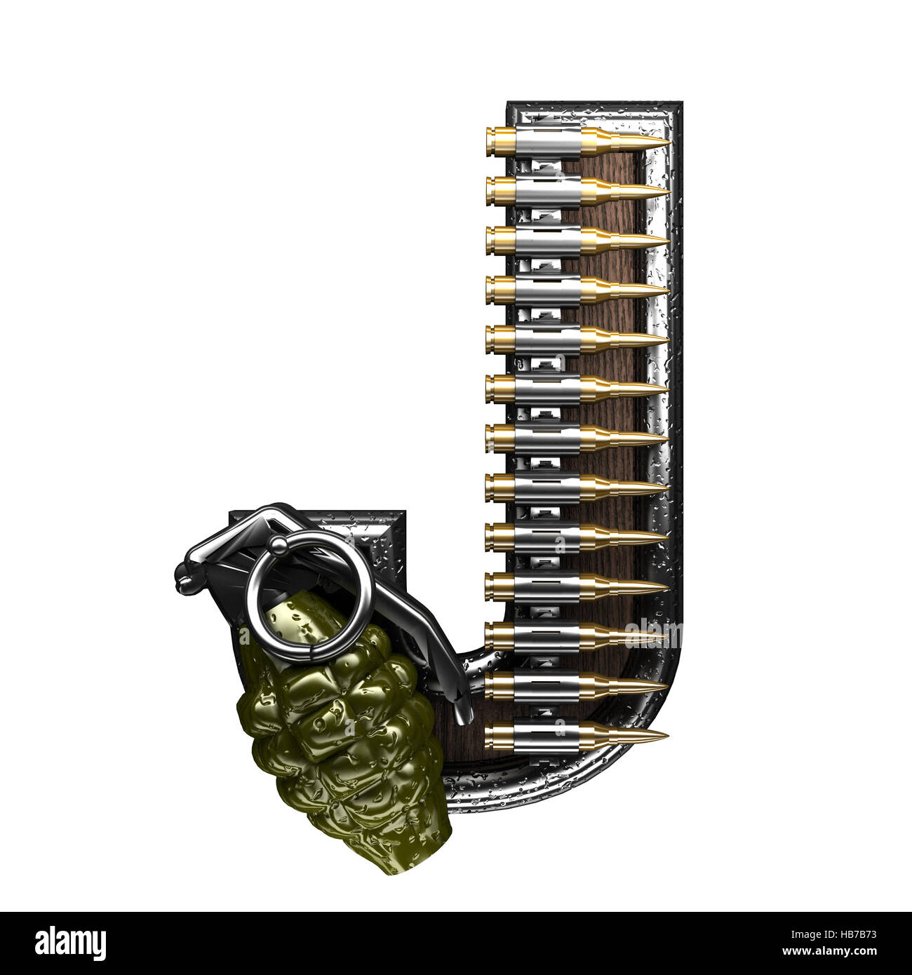 j military letter. 3D illustration Stock Photo - Alamy