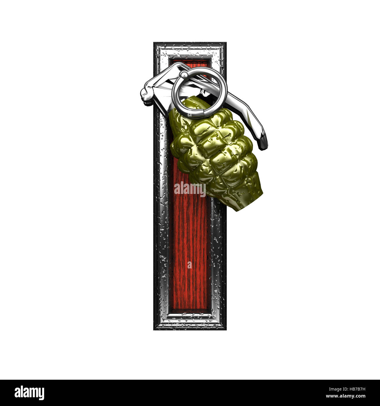 i military letter. 3D illustration Stock Photo - Alamy
