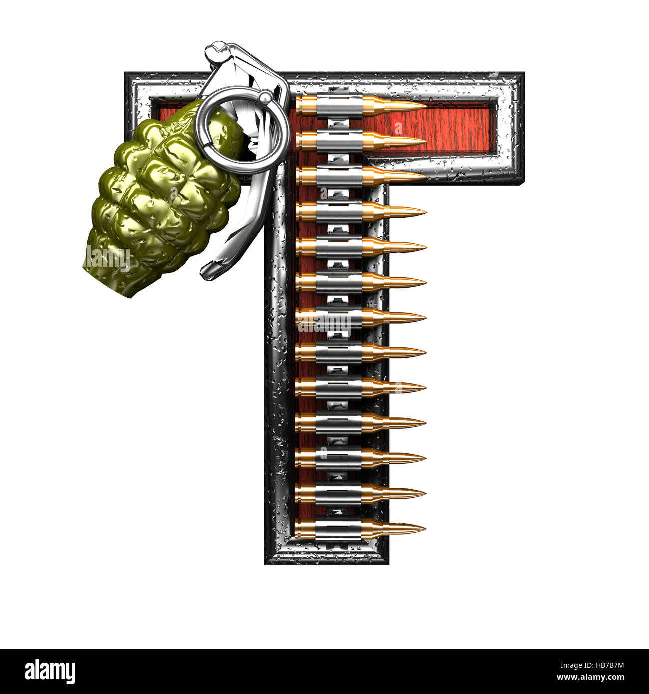 t military letter. 3D illustration Stock Photo - Alamy