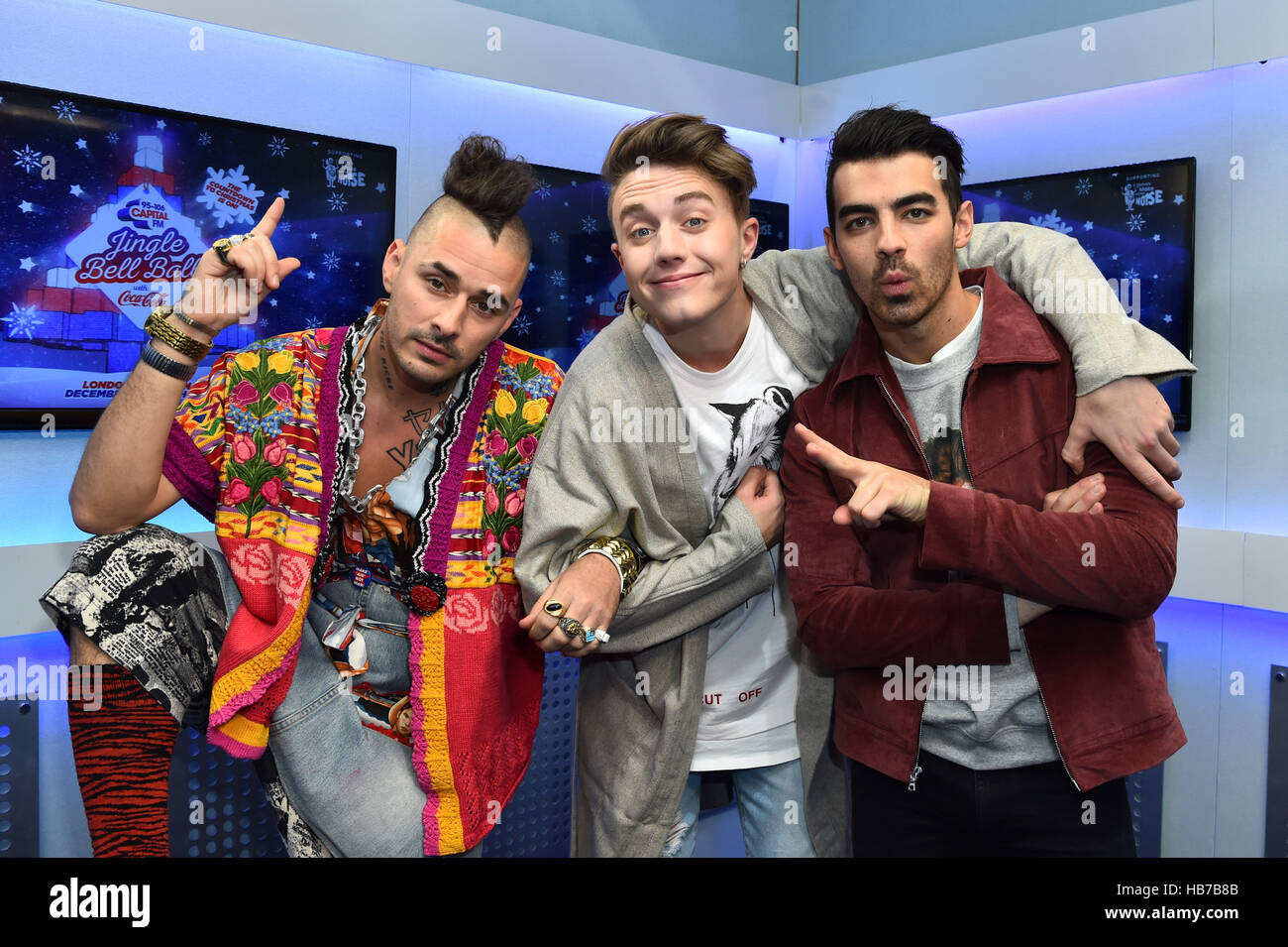 Cole Whittle and Joe Jonas of DNCE are interviewed by Roman Kemp ...
