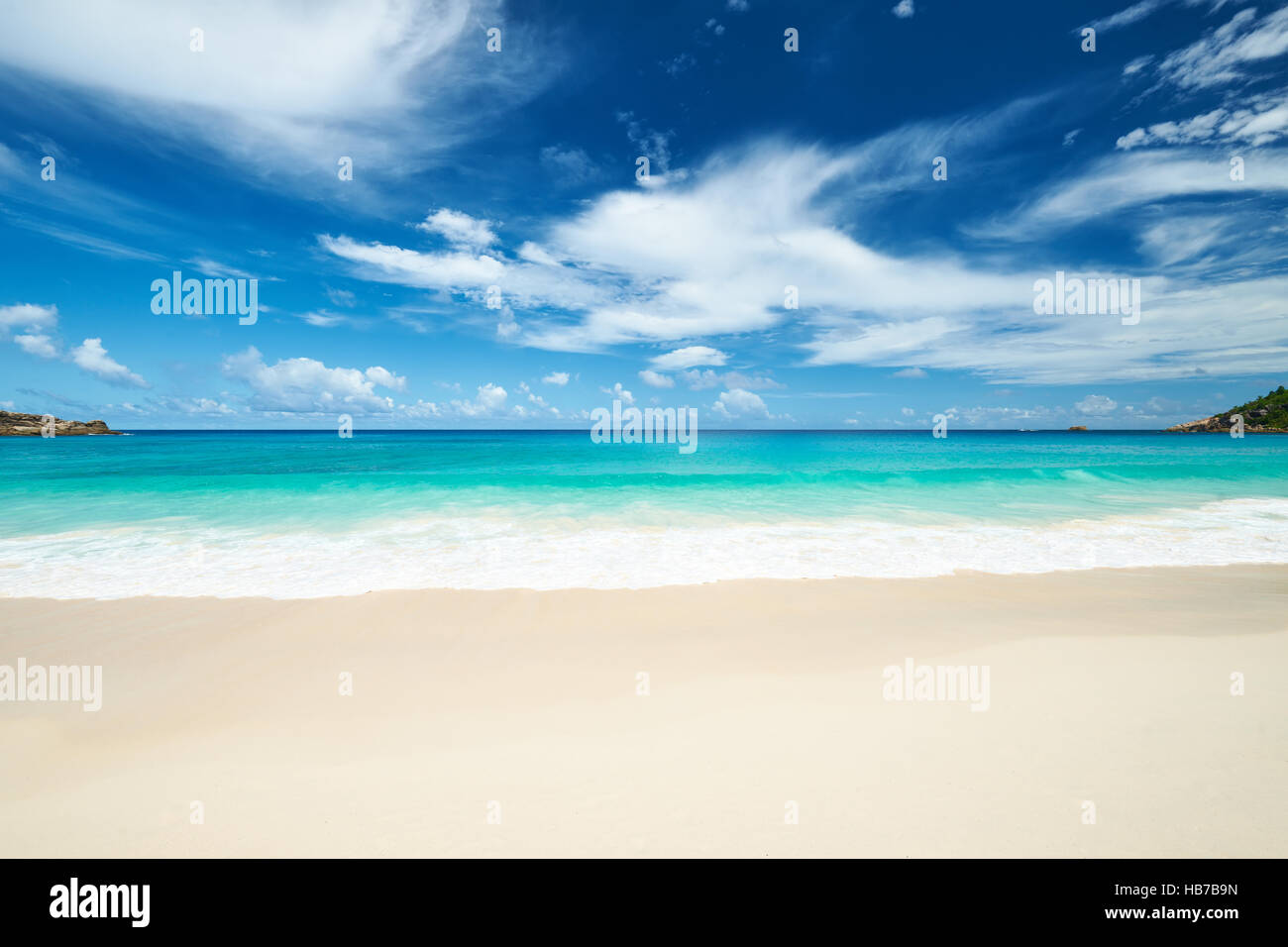 Beautiful Anse Intendance beach at Seychelles Stock Photo - Alamy