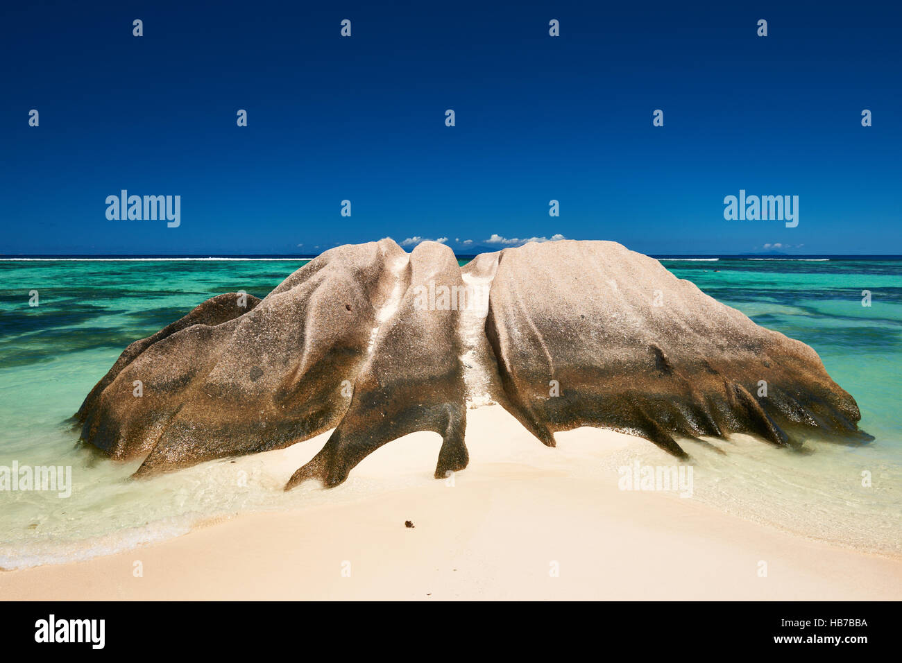 Beautiful beach at Seychelles Stock Photo - Alamy