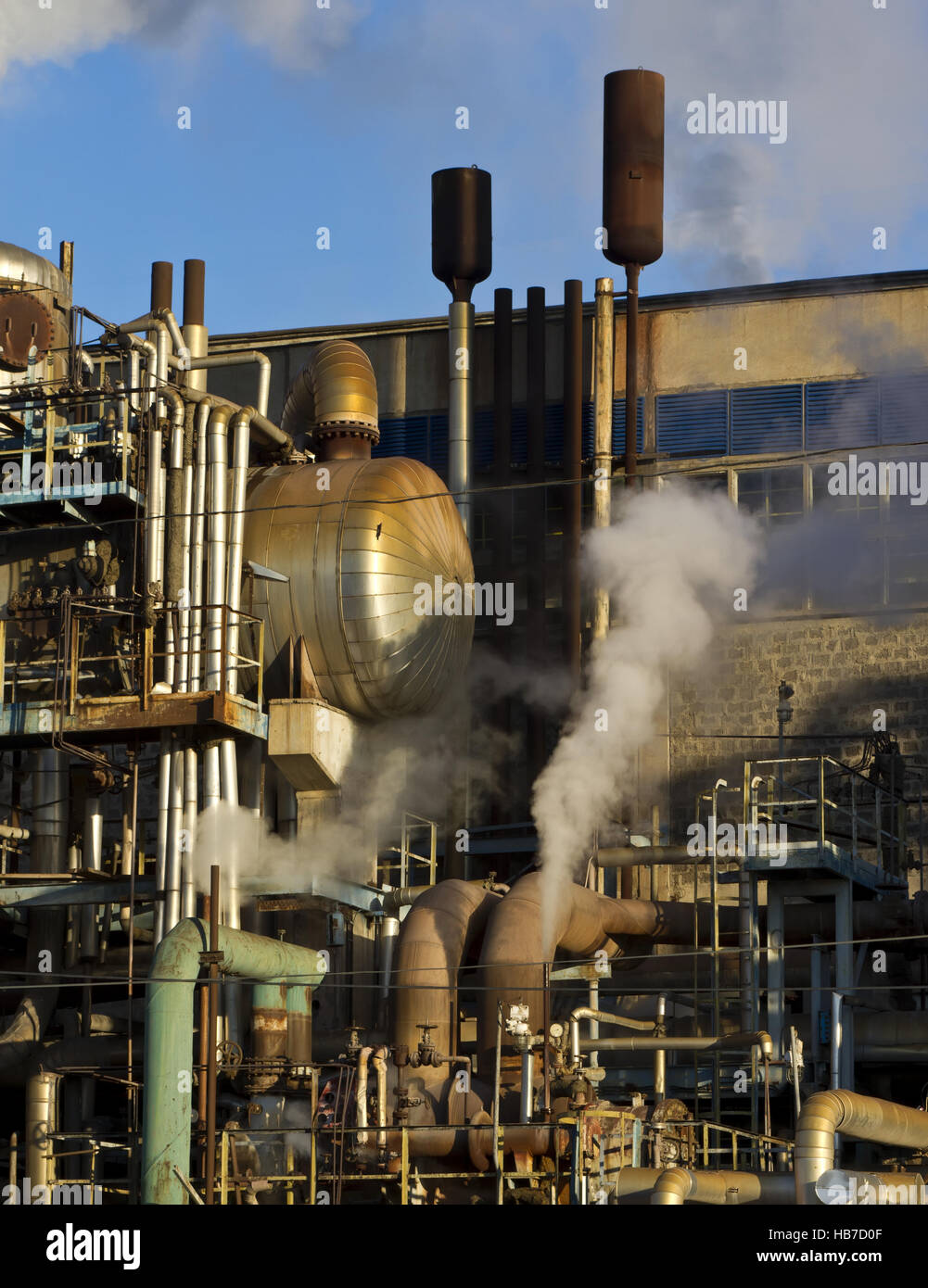 Pipes, tubes, machinery at a power plant Stock Photo - Alamy