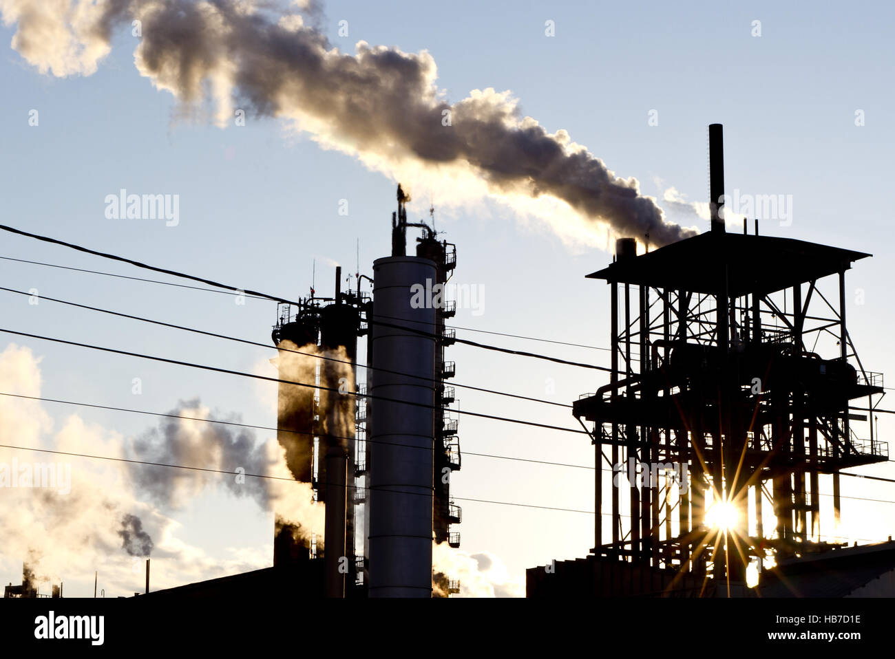 chumneys of industrial buildings Stock Photo - Alamy