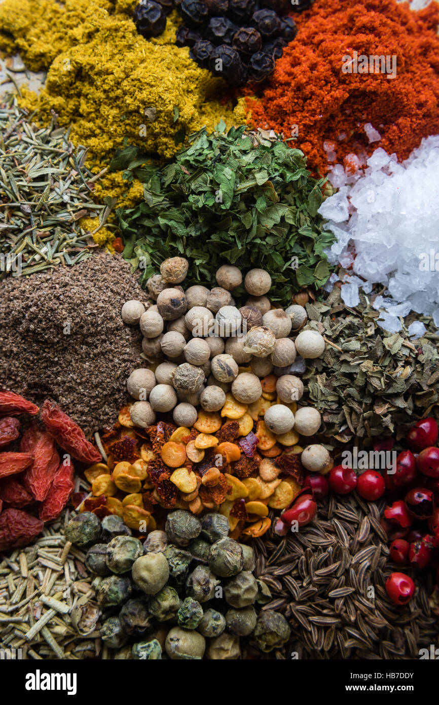 Plate different color powder hi-res stock photography and images - Alamy