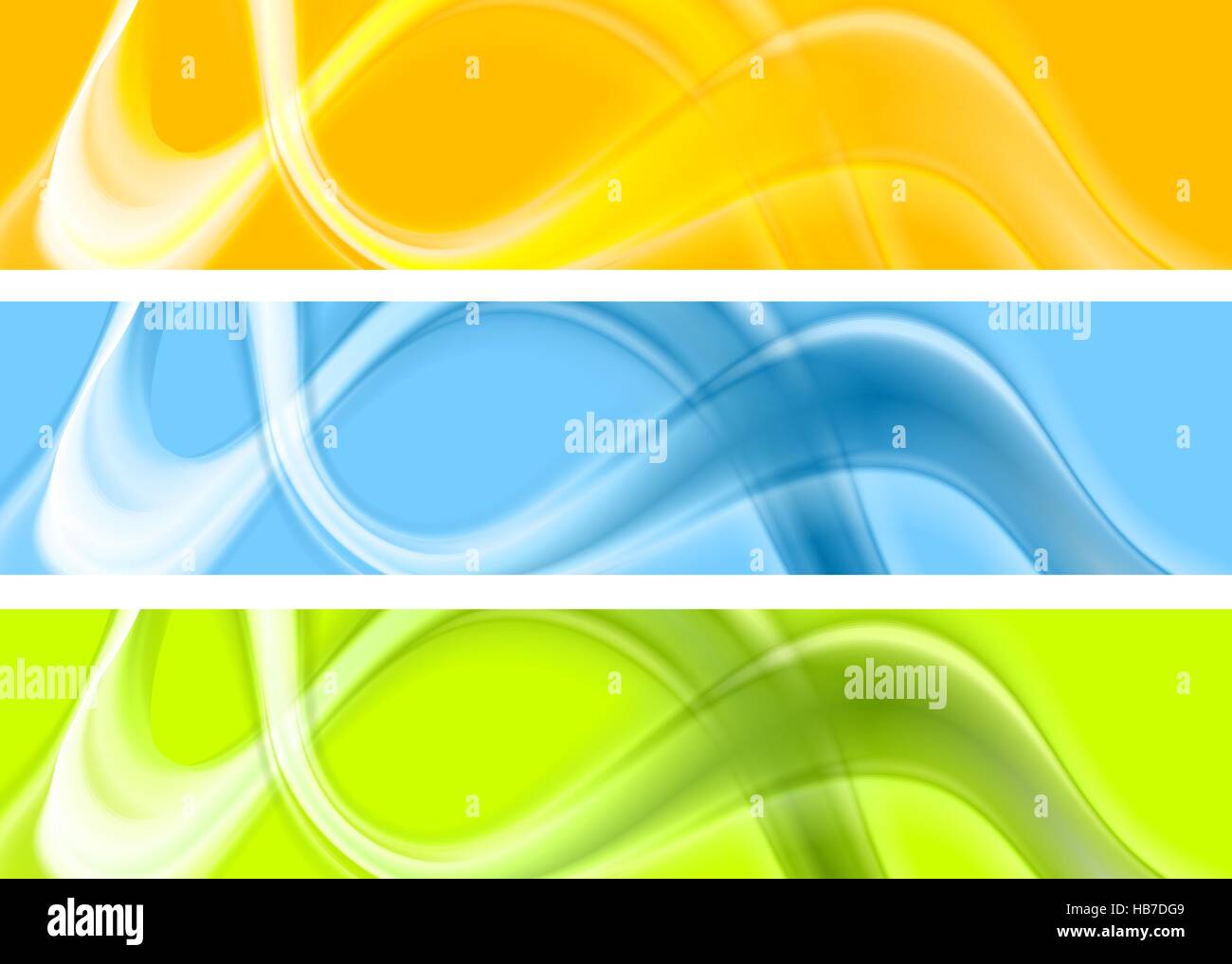Abstract colorful wavy banners design Stock Photo - Alamy