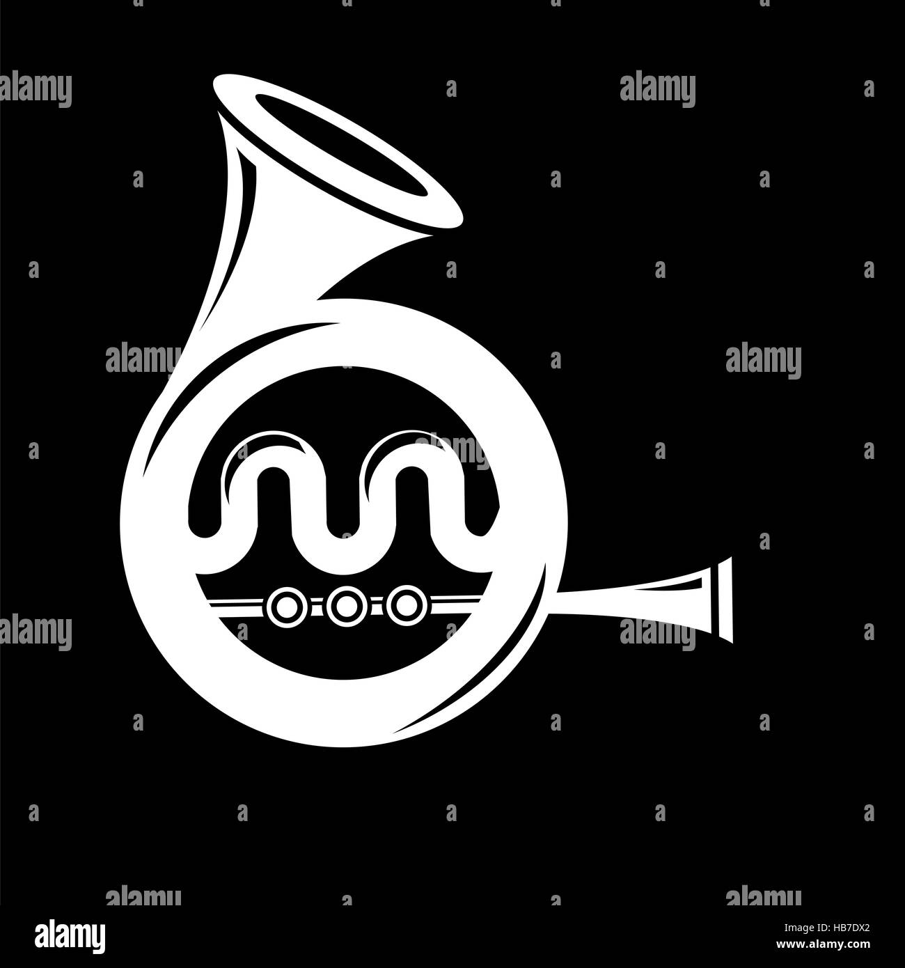 Icon band musical Black and White Stock Photos & Images - Alamy