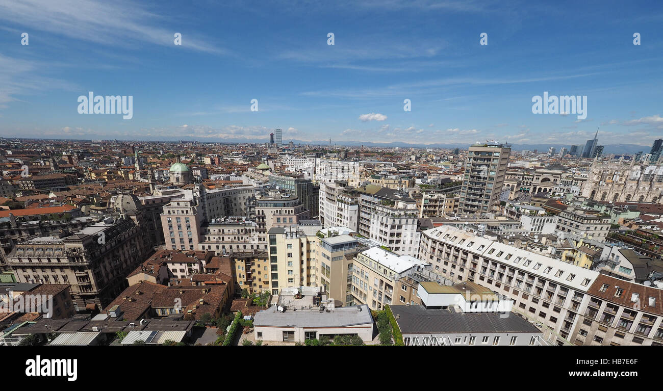 Aerial view of Milan, Italy Stock Photo - Alamy