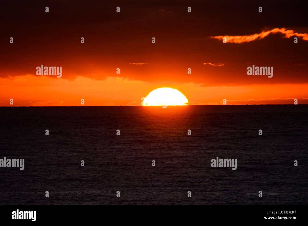 Beautiful Colored Sunset Stock Photo - Alamy