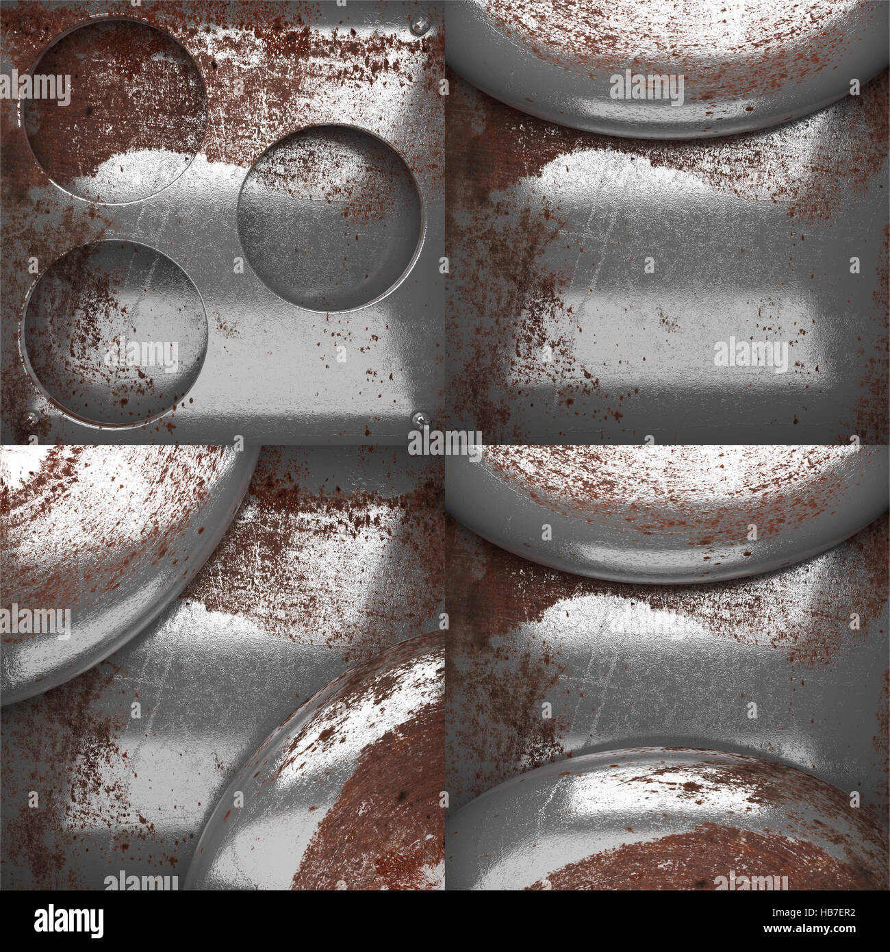 rusted metal texture background set Stock Photo - Alamy