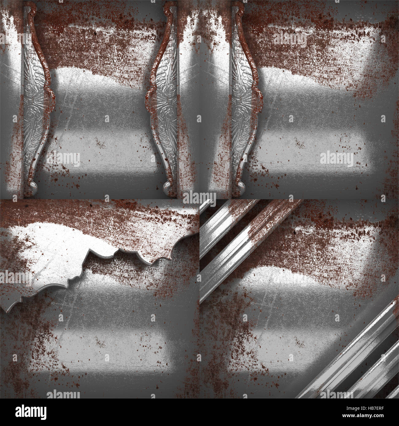 rusted metal texture background set Stock Photo - Alamy