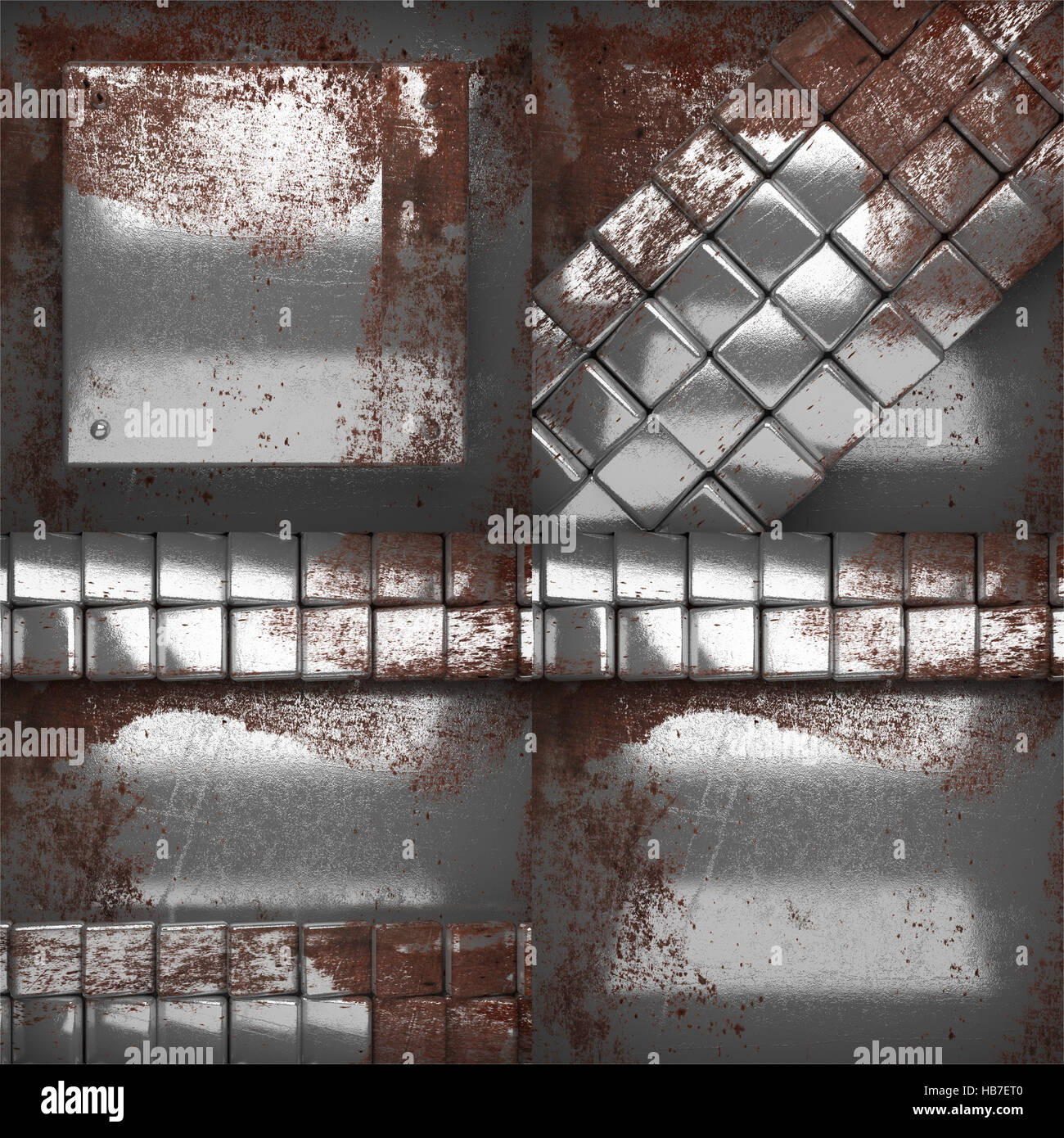 rusted metal texture background set Stock Photo - Alamy