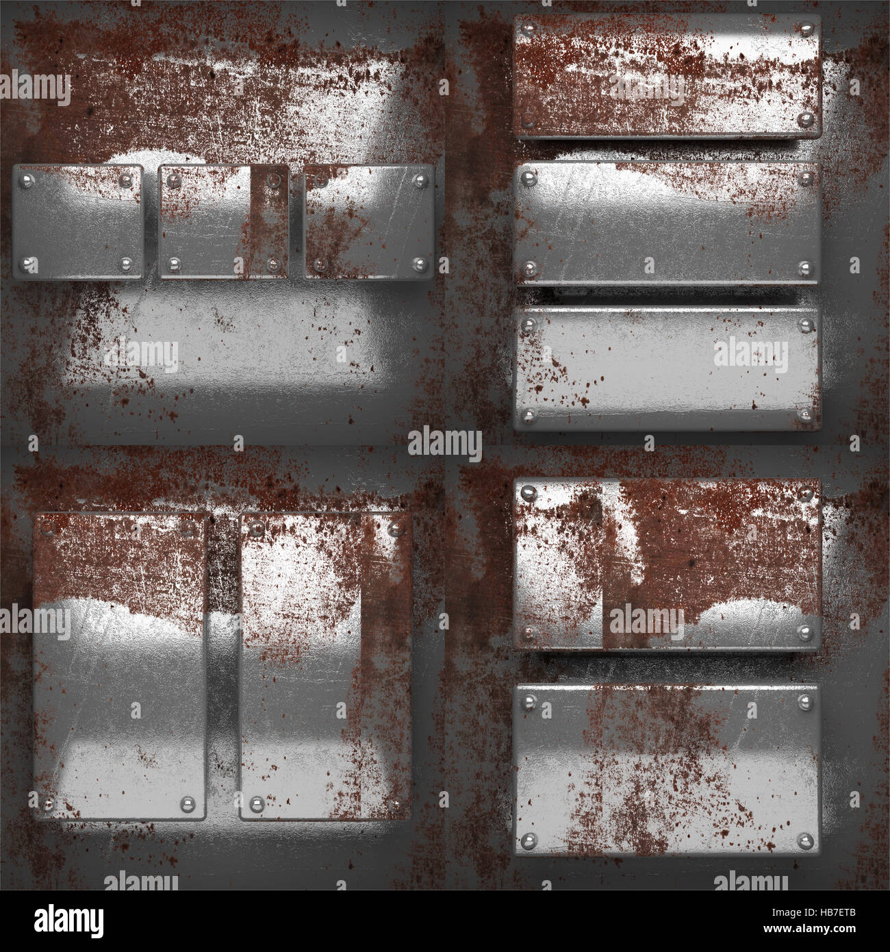 rusted metal texture background set Stock Photo - Alamy