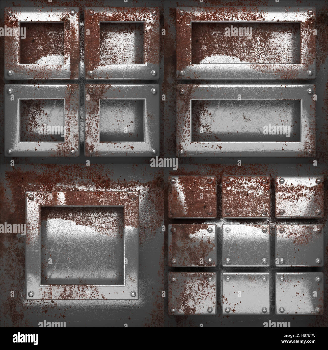 rusted metal texture background set Stock Photo - Alamy