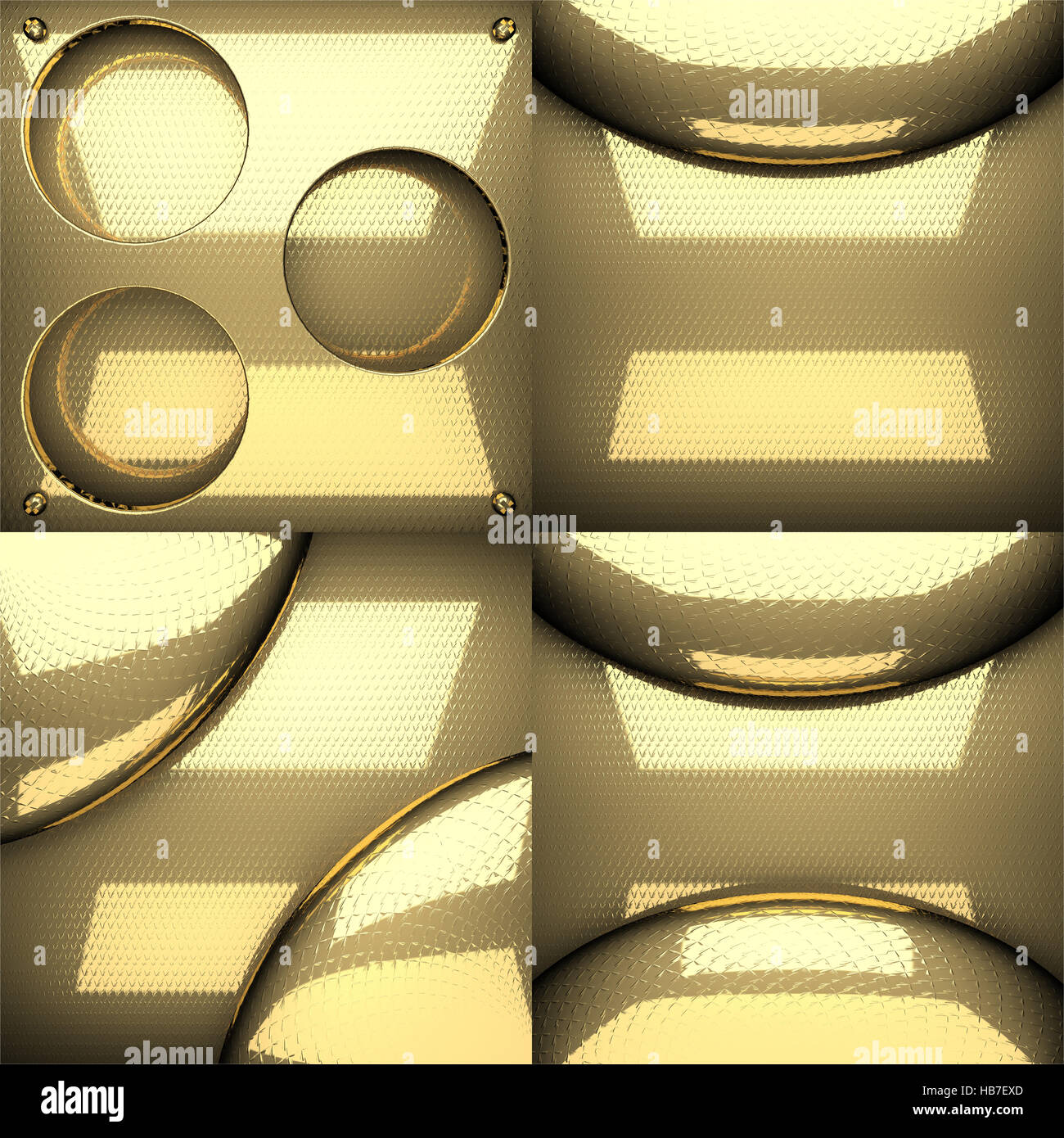 Set color metallic golden hi-res stock photography and images - Alamy