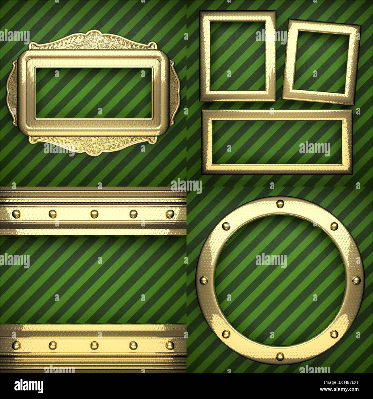 Green and gold texture hi-res stock photography and images - Alamy