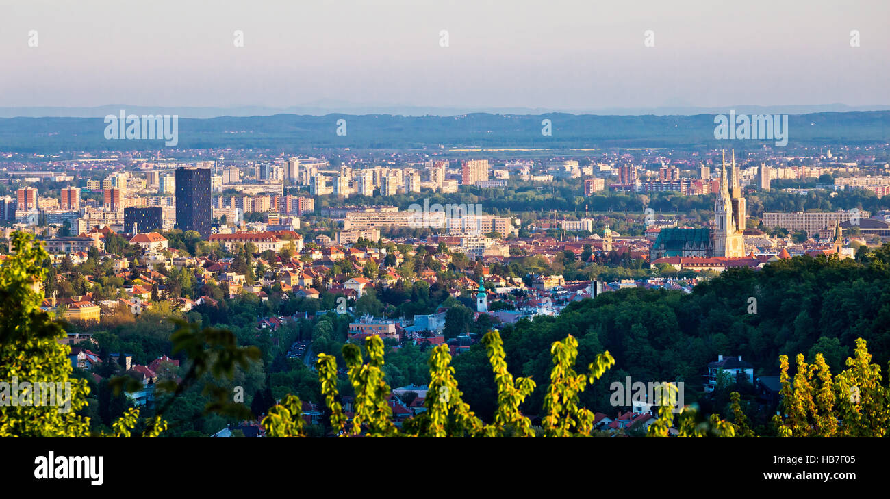 Zagreb panorama view hi-res stock photography and images - Alamy