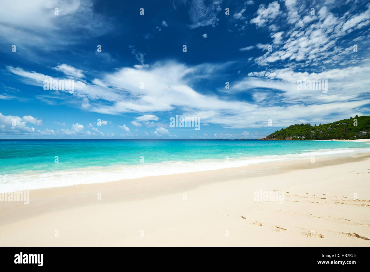 Beautiful Anse Intendance beach at Seychelles Stock Photo - Alamy