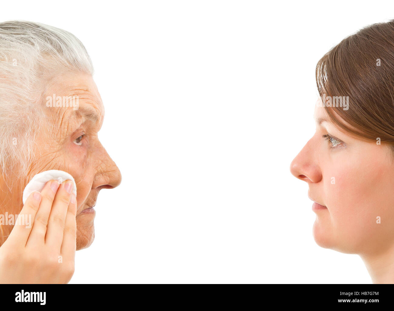 Wiping off make up hi-res stock photography and images - Alamy