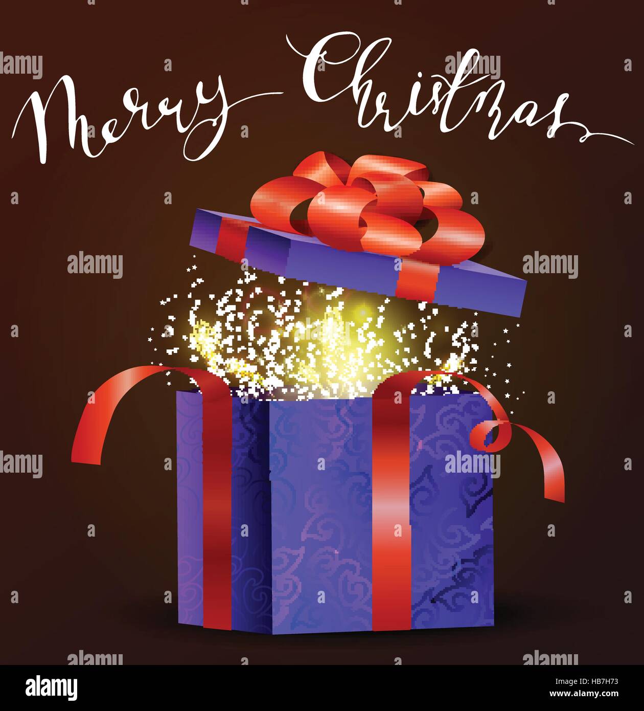 Background with Christmas box Stock Vector Image & Art - Alamy