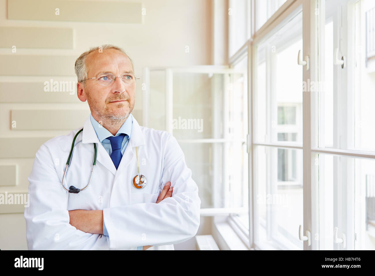 Chief physician as successful and self confident authority Stock Photo ...