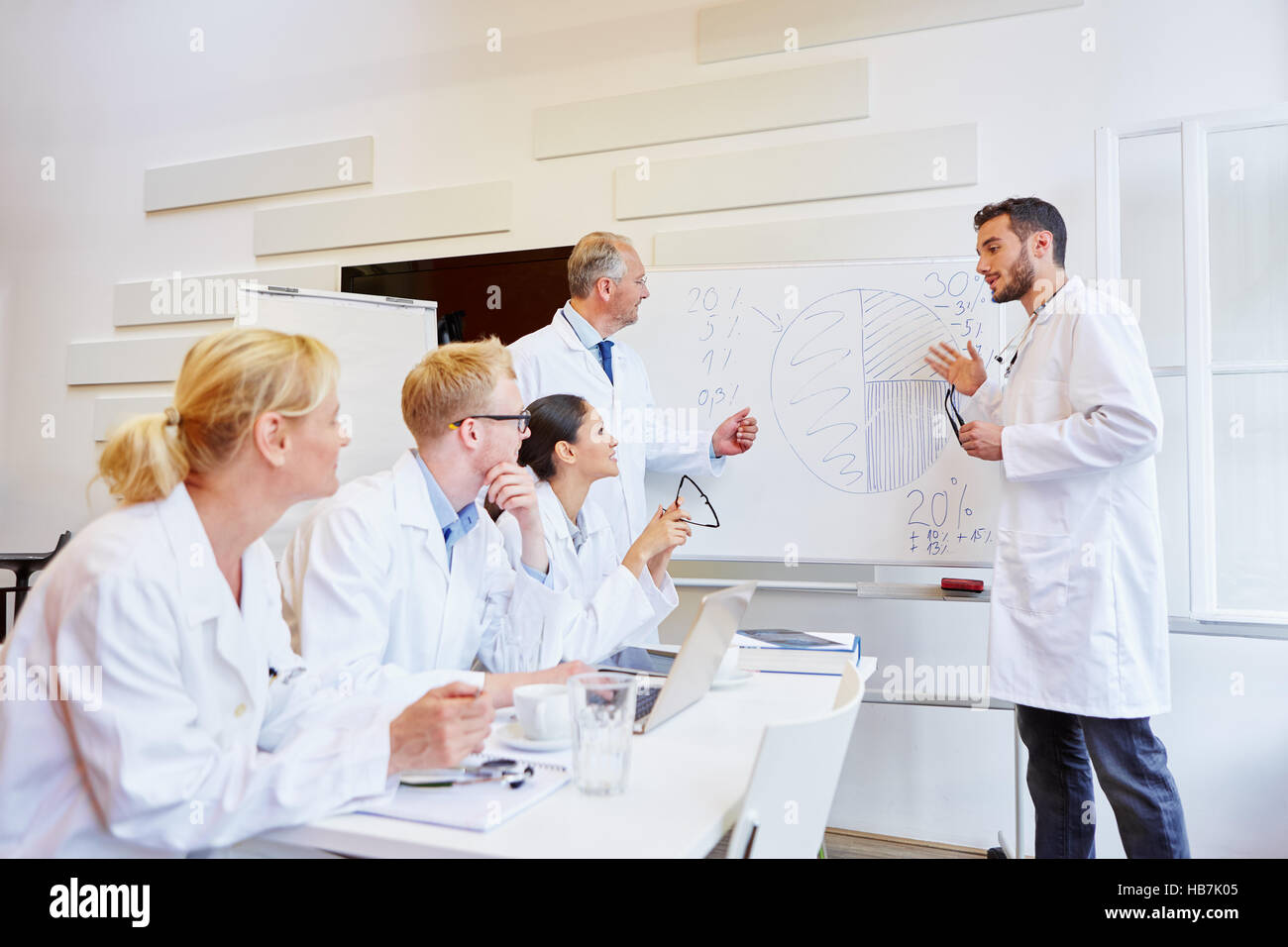 Doctors presenting in medical seminar at hospital Stock Photo - Alamy