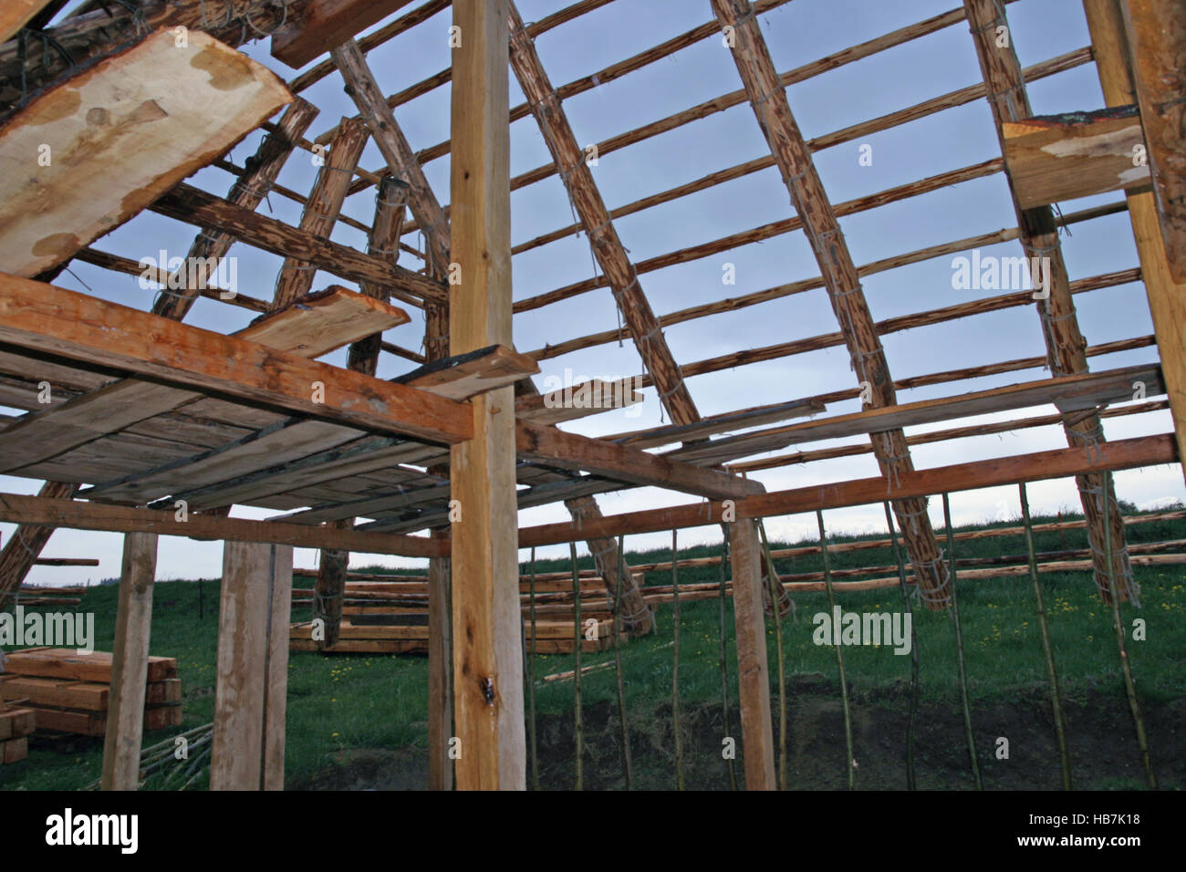 Open roof truss hi-res stock photography and images - Alamy