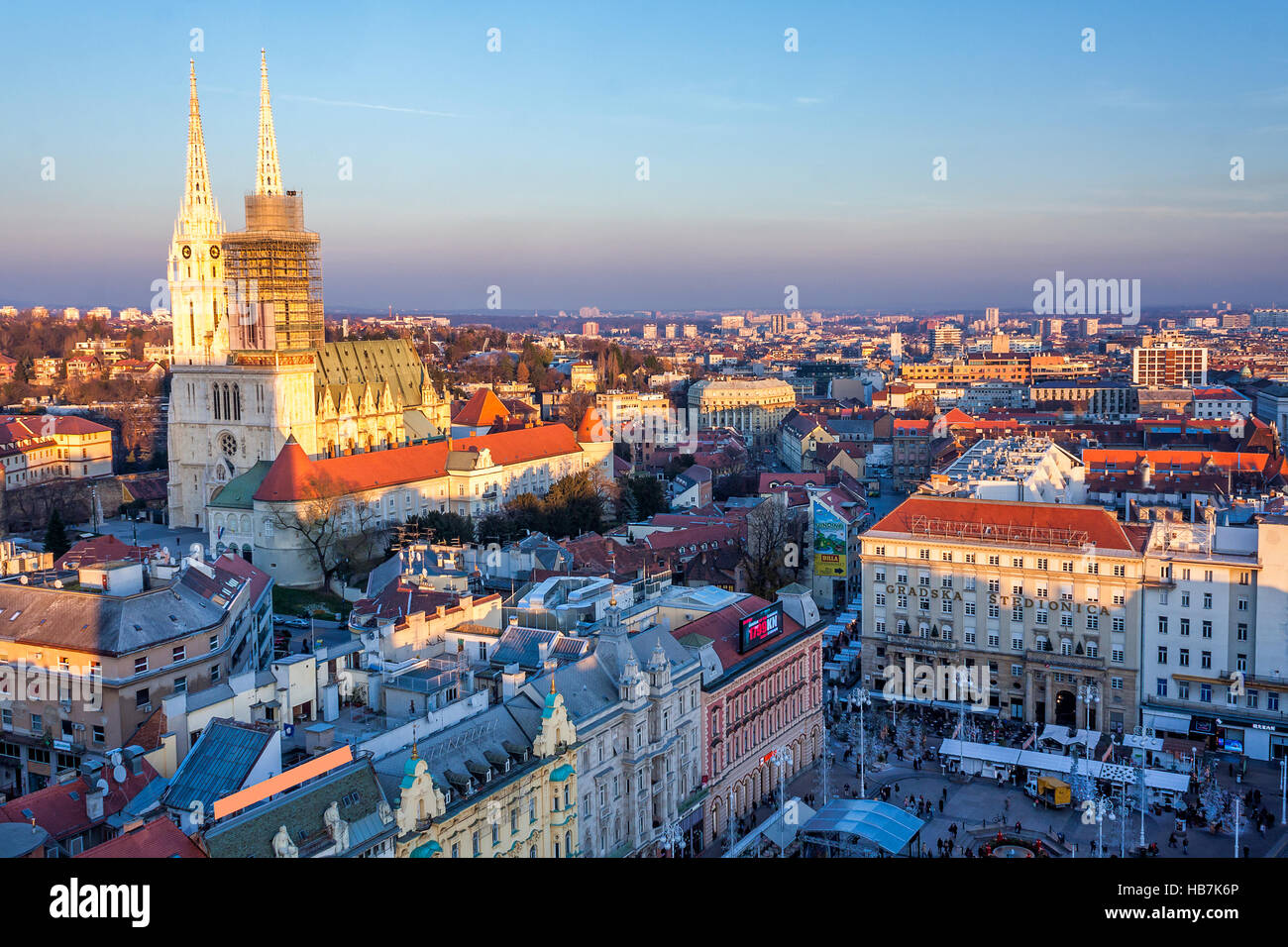 Zagreb main square hi-res stock photography and images - Alamy
